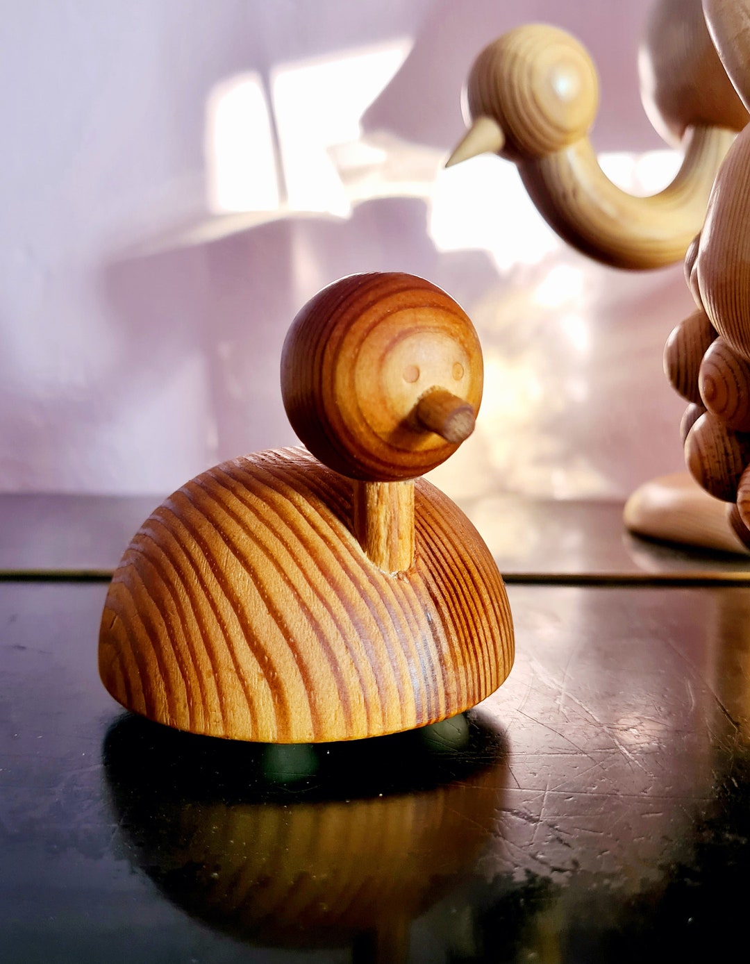 Vintage Aarikka Finland Wooden Turtle With Wheels Eco Toy - Etsy