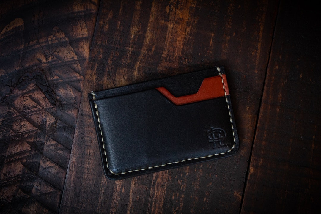 The Fina - Minimalist Mens Leather Card Wallet (english Bridle ...