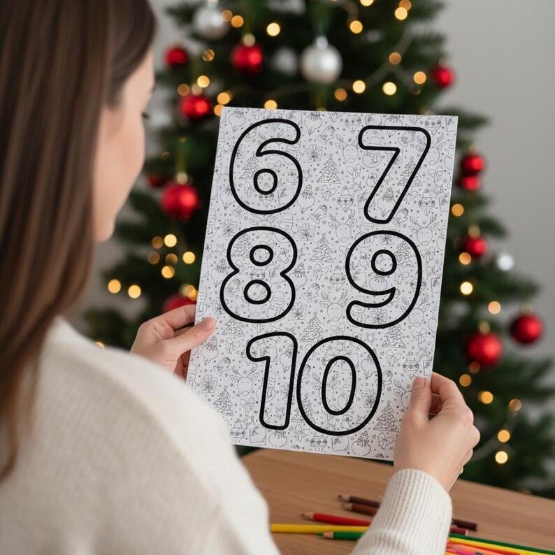10 Pcs for 4 in Hoops Christmas Numbers Embroidery Pattern: Stick and ...