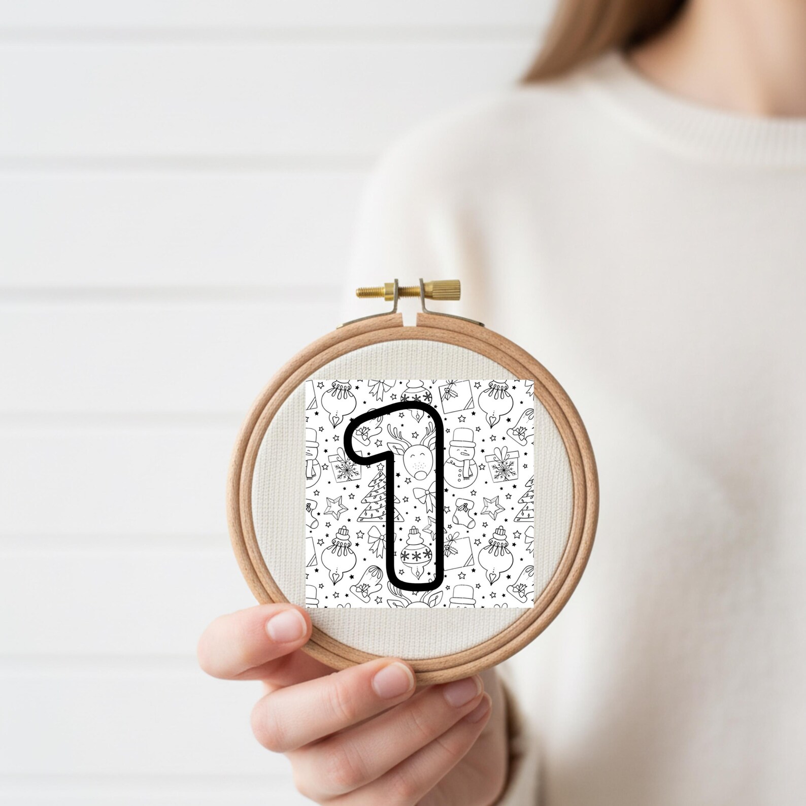 10 Pcs for 4 in Hoops Christmas Numbers Embroidery Pattern: Stick and ...