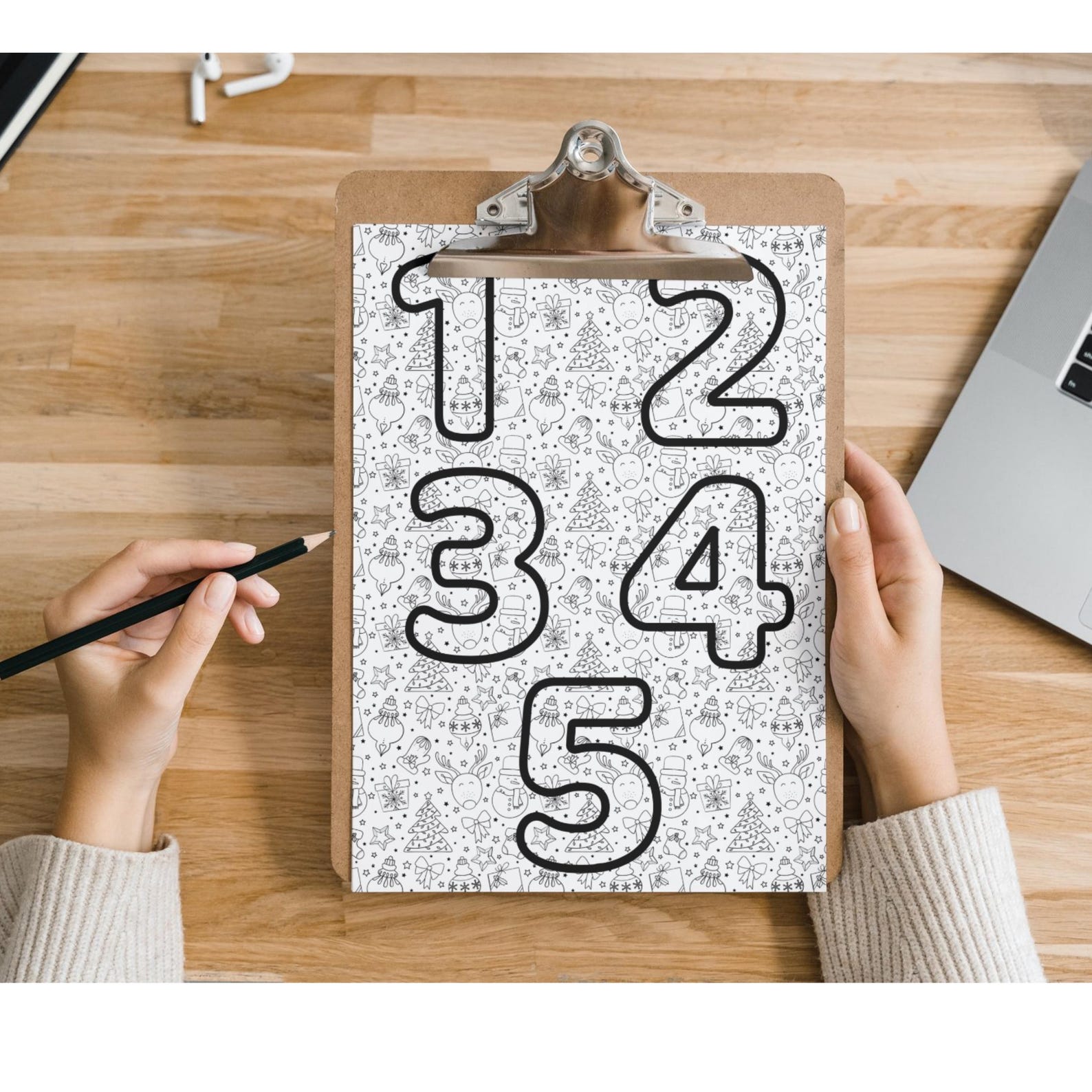 10 Pcs for 4 in Hoops Christmas Numbers Embroidery Pattern: Stick and ...