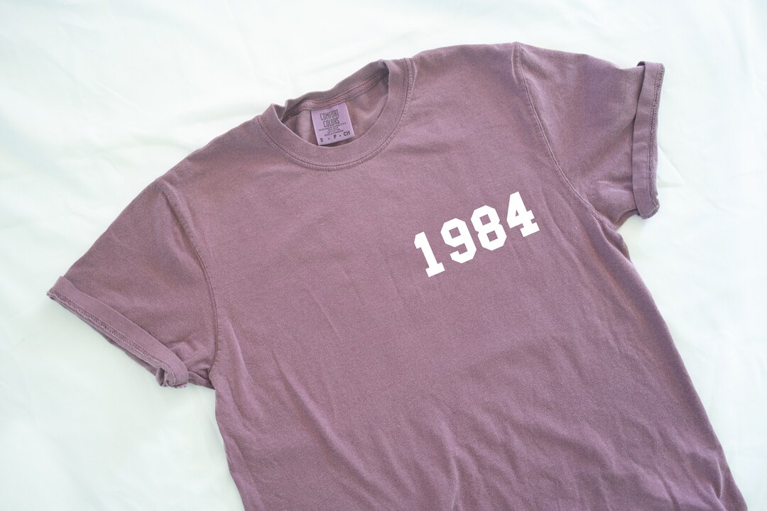 1984 College Style Number 1984 Birthday Year 40th Birthday Comfort ...