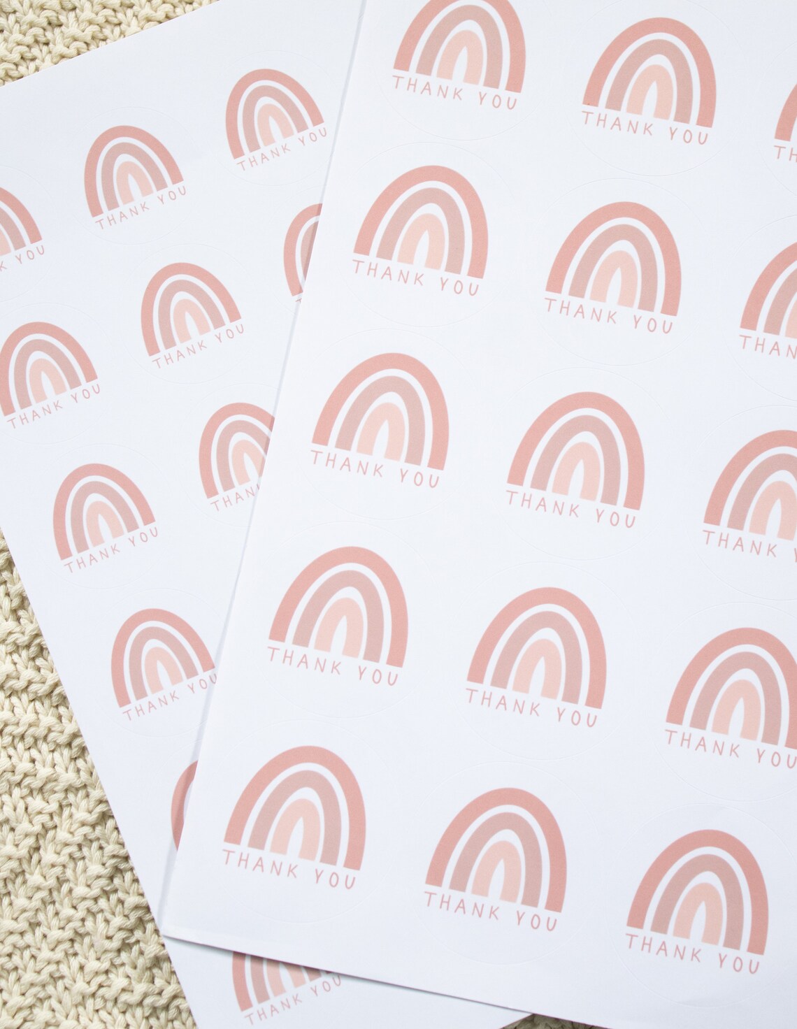 Boho Happy Mail Small Business Label Sticker for Letter Packaging ...