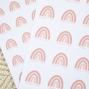 Boho Happy Mail Small Business Label Sticker for Letter Packaging ...