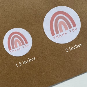 Boho Happy Mail Small Business Label Sticker for Letter Packaging ...