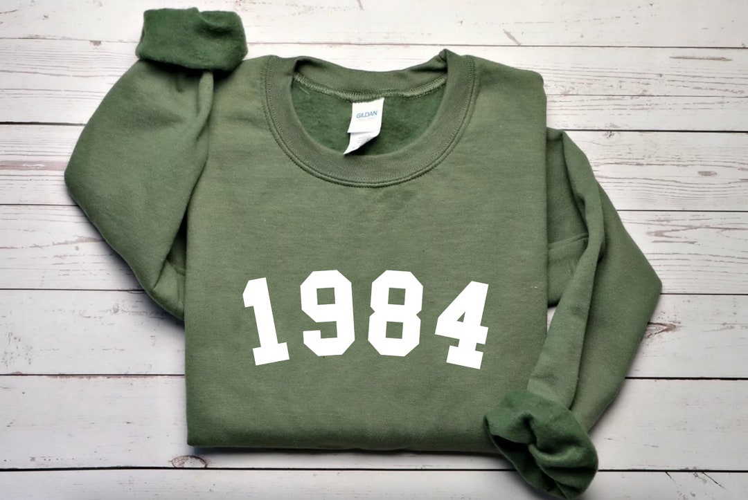 1984 College Style Number 1984 Birthday Year 40th Birthday Unisex ...