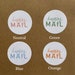 Boho Happy Mail Small Business Label Sticker for Letter Packaging ...