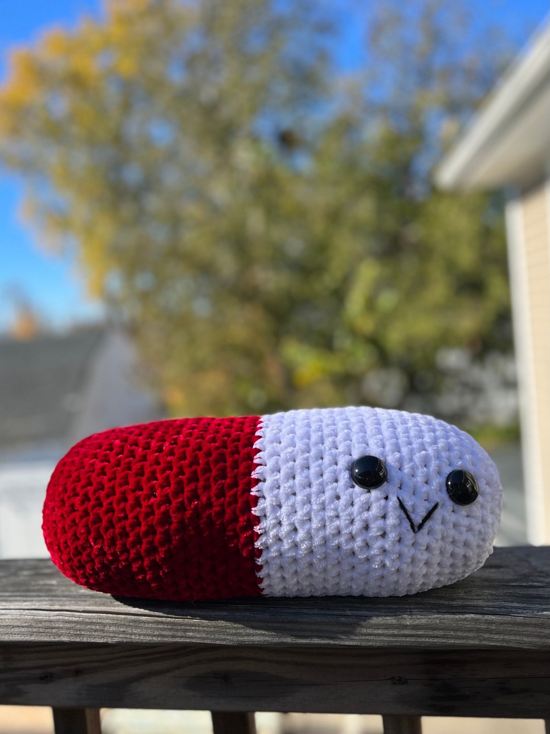 The Chill Pill Stuffed Animal Plushie Amigurumi Stress Anxiety Reliever ...
