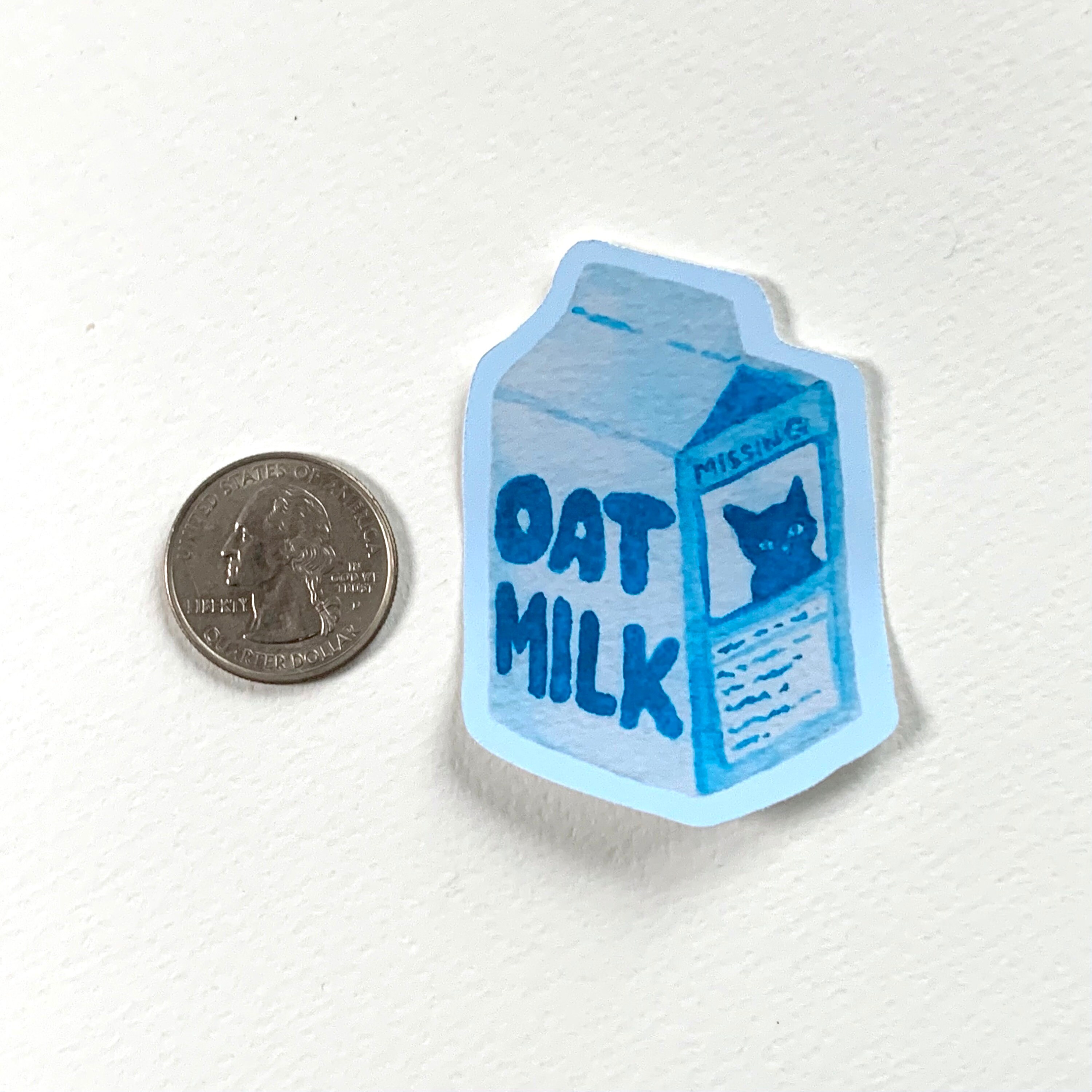 Oat Milk Sticker - Etsy