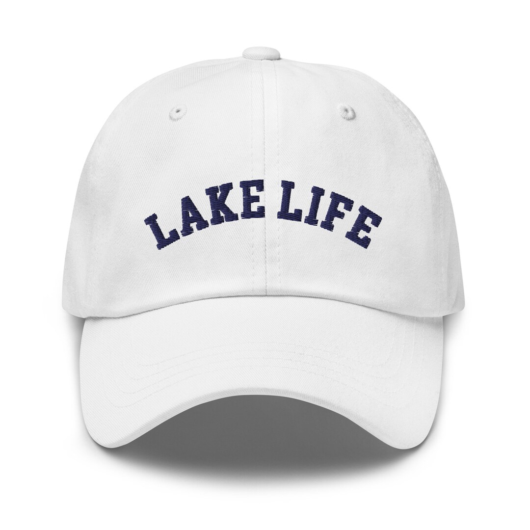 Lake Life Cap, Embroidered Lake Life Baseball Cap, Lake Sayings, Lake ...