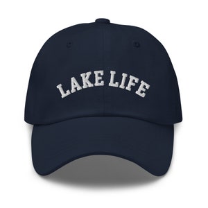 Lake Life Cap, Embroidered Lake Life Baseball Cap, Lake Sayings, Lake ...