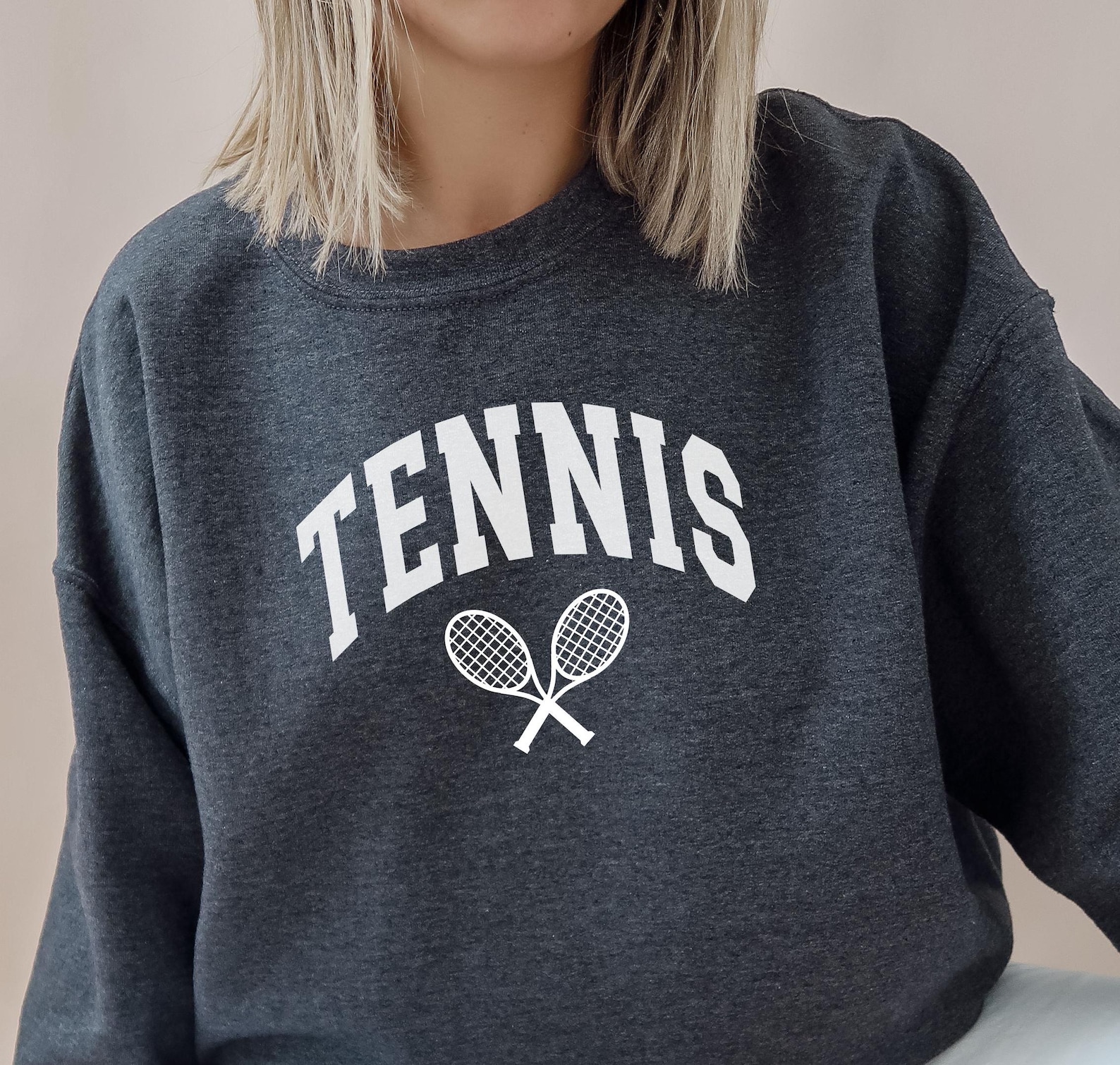 Tennis Sweatshirt, Trendy Tennis Crewneck, Tennis Team Shirts, Tennis ...