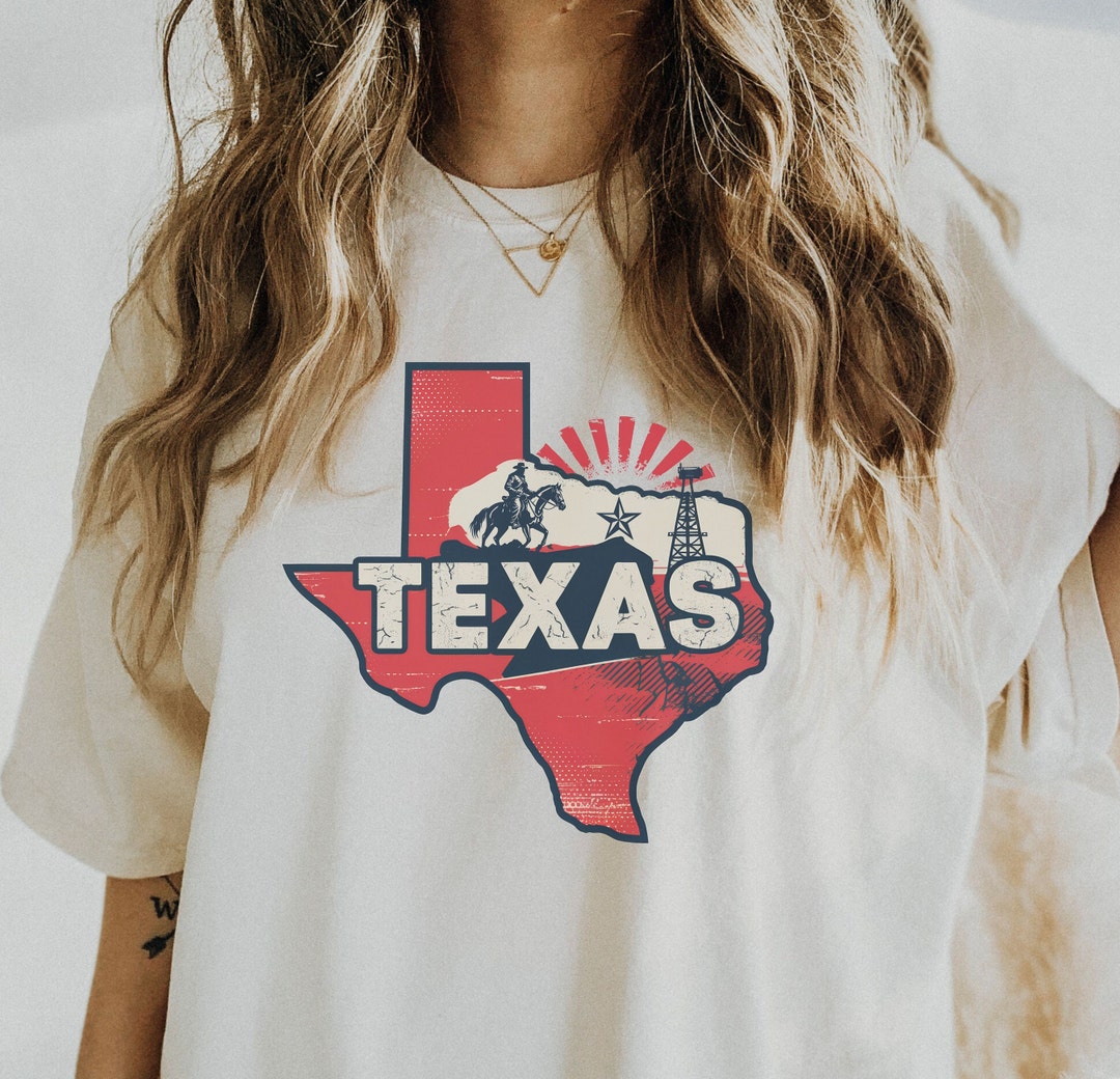 Retro Texas Shirt, Vintage Comfort Colors Texas Tshirt, Texan Country ...