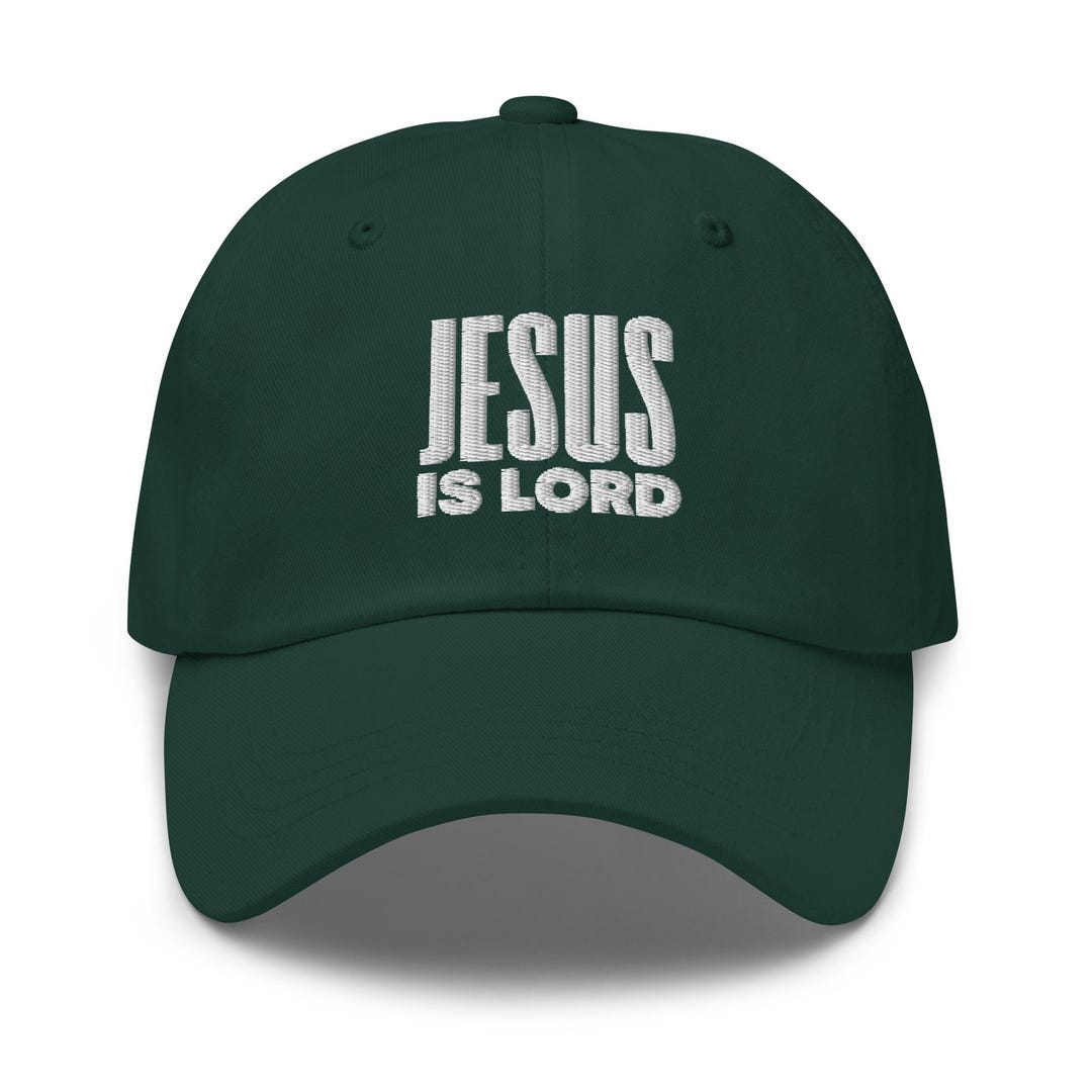 Jesus is Lord Cap, Christian Baseball Cap, Faith 6 Panel Dad Hat, Jesus ...