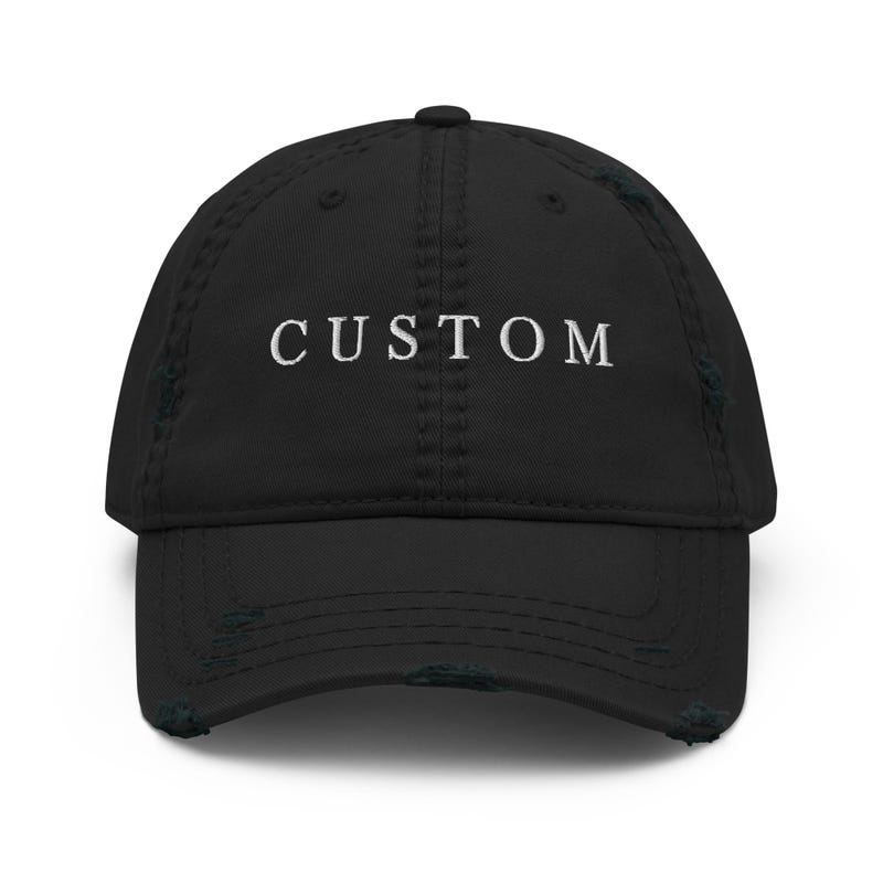 Distressed Baseball Cap - Etsy