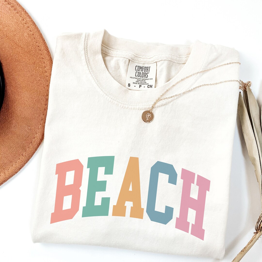 Beach Comfort Colors Shirt, Beachy Family Holiday Tshirt, Family Travel ...