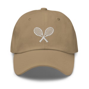 Tennis Rackets Baseball Cap, Embroidered Tennis Team Dad Hat, Tennis ...