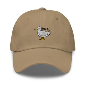 Lucky Duck Baseball Cap, Funny Duck 6 Panel Dad Hat, Fun Duck Lover ...