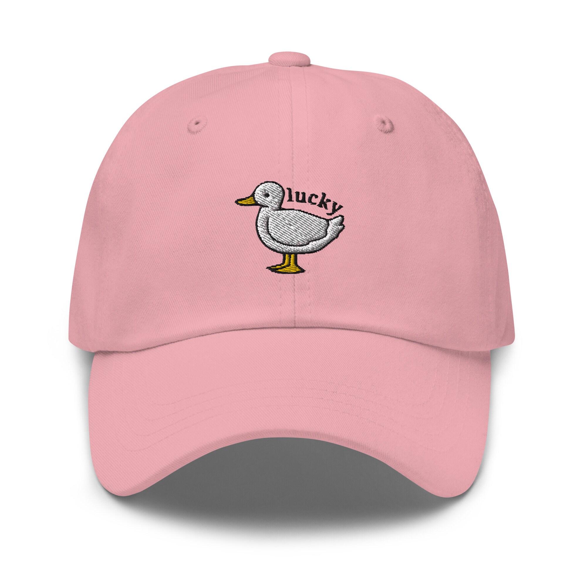 Lucky Duck Baseball Cap, Funny Duck 6 Panel Dad Hat, Fun Duck Lover ...