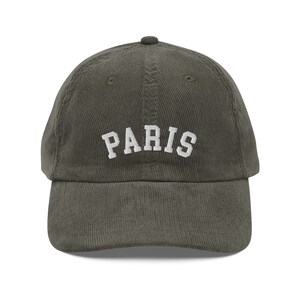 Trendy Paris Hat, Paris Embroidered Corduroy Baseball Cap, Paris ...