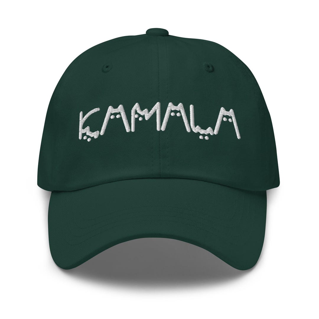 Kamala Cat Baseball Cap, Kamala Letter Dad Hat, Kamala Harris 6 Panel ...