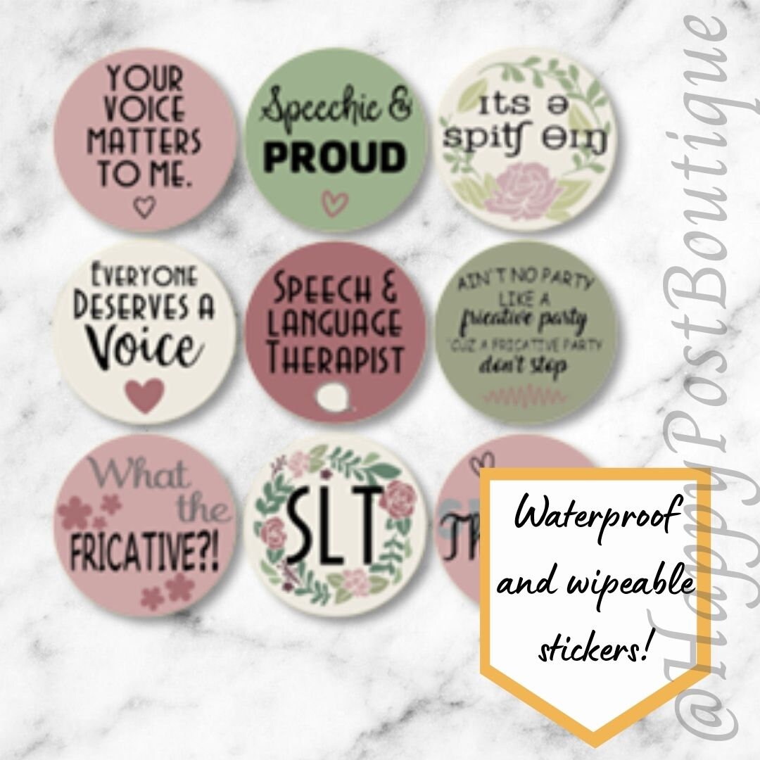 Speech and Language Therapy Stickers Speech and Language Therapist ...