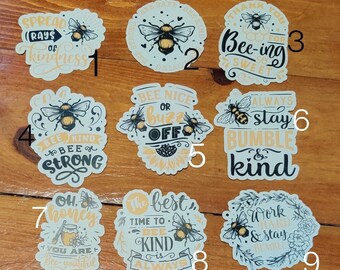Charity Donation Mental Health Support Bumble Bee Sticker Anxiety ...