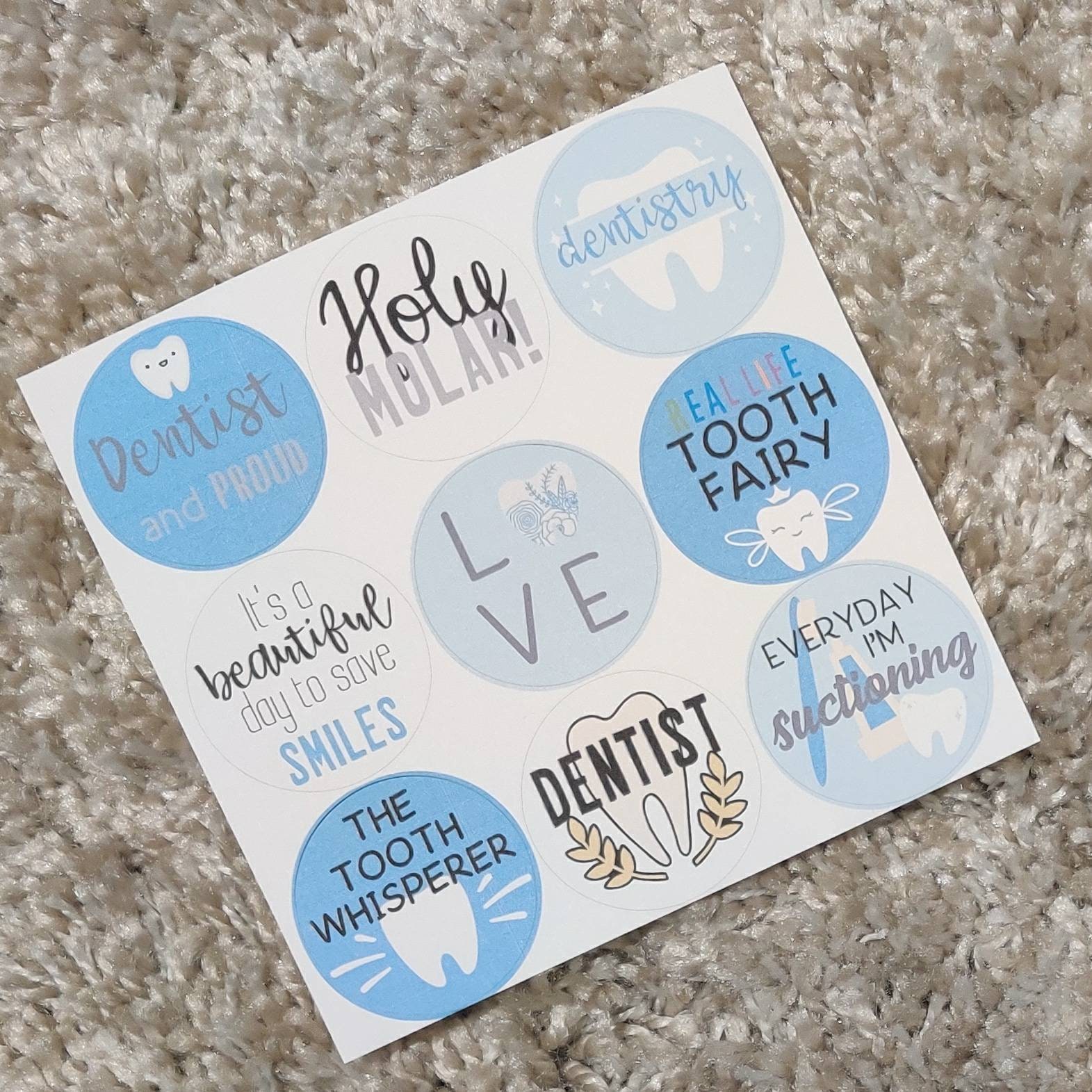 Dentistry Stickers Cute Dentist Stickers Positive Stickers - Etsy