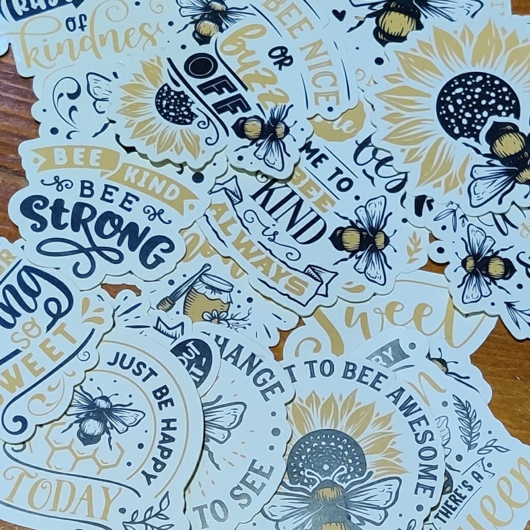 Charity Donation Mental Health Support Bumble Bee Sticker Anxiety ...