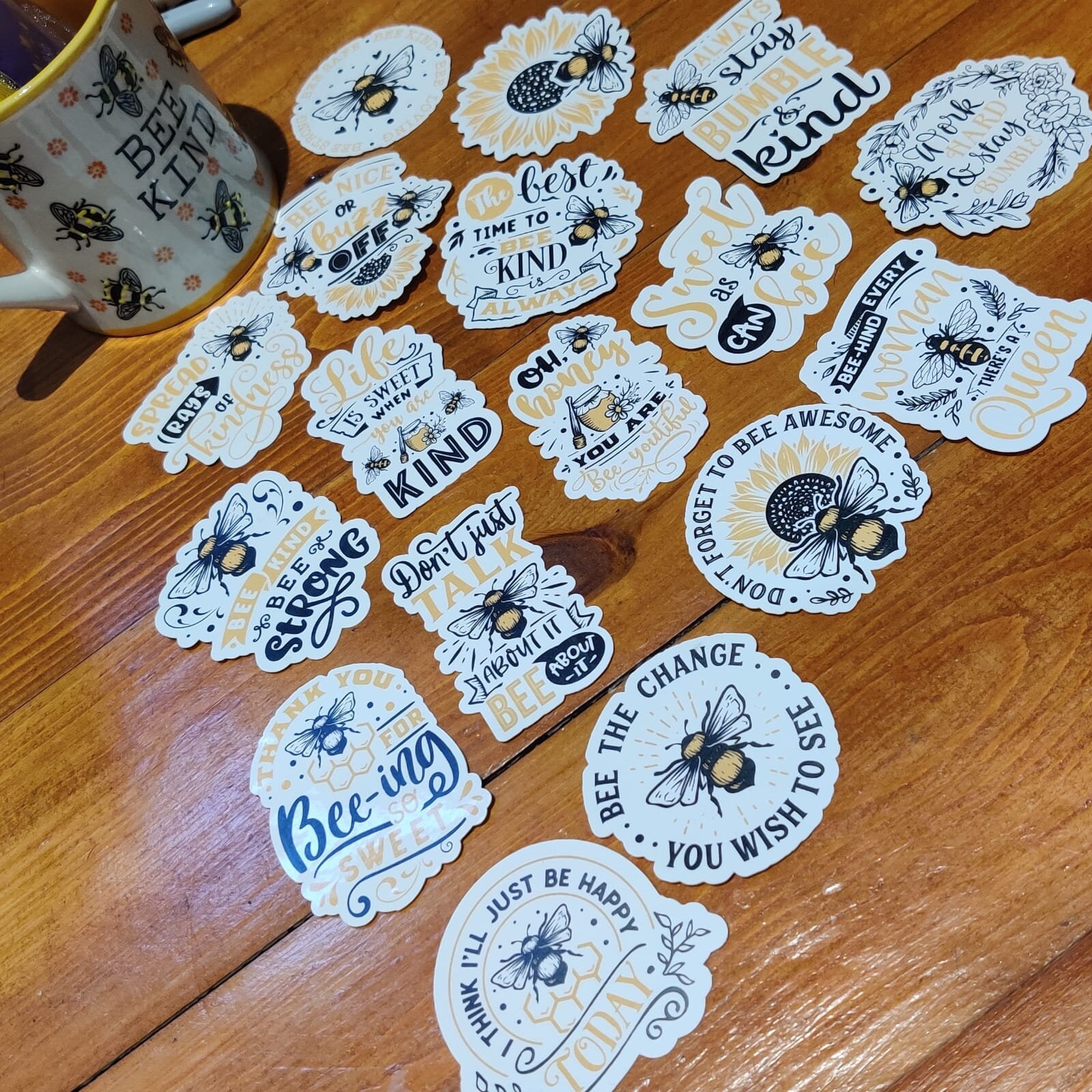 Charity Donation Mental Health Support Bumble Bee Sticker Anxiety ...