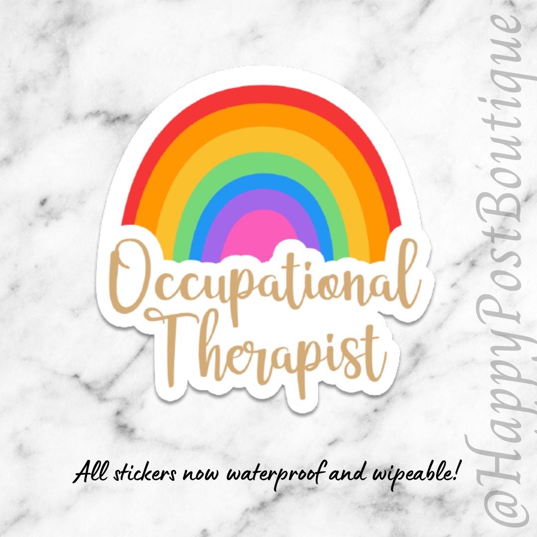 Cute Rainbow OT Sticker Occupational Therapy Sticker Occupational ...
