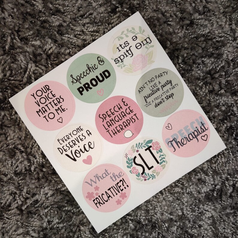 Speech and Language Therapy Stickers Speech and Language - Etsy Singapore
