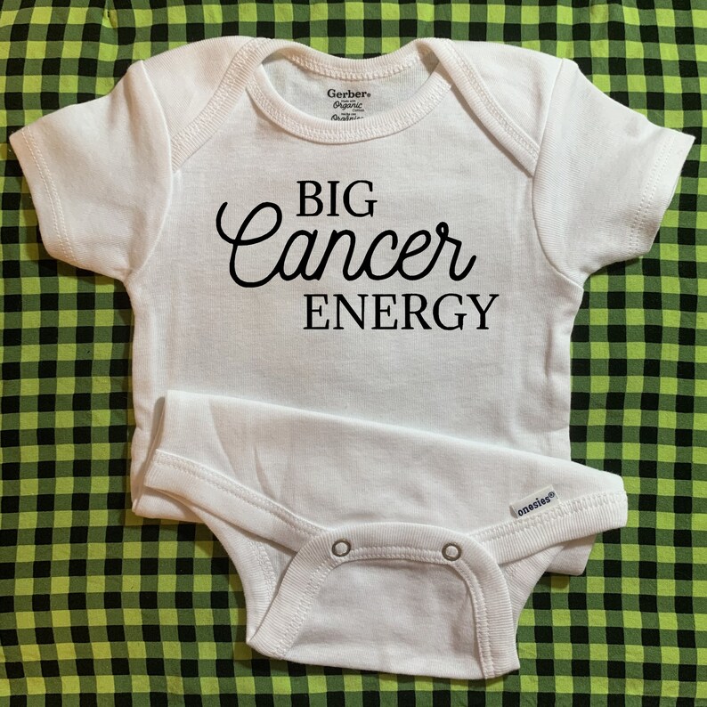 Big Cancer Energy Baby Onesies®, Astrology Sign Witchy Occult Goth Punk ...