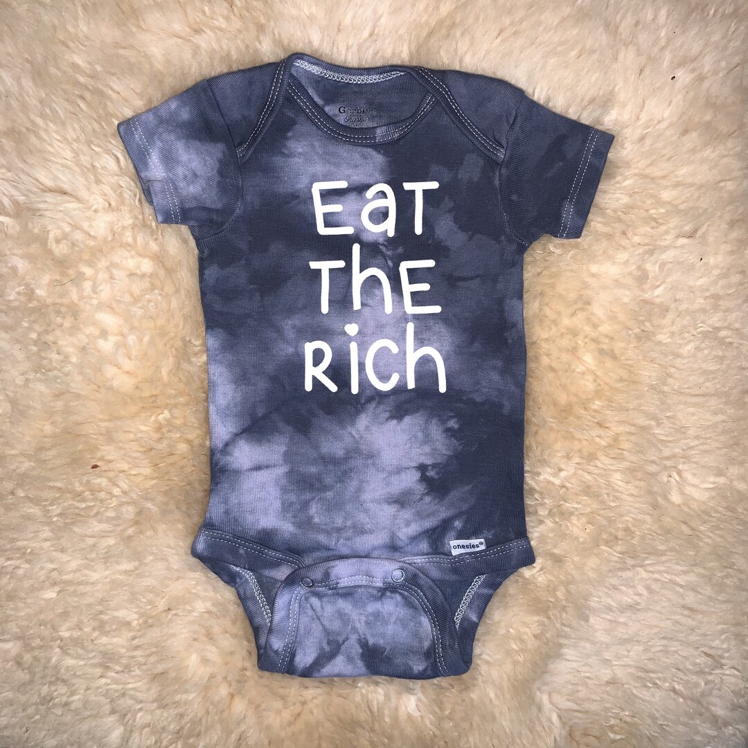 Eat the Rich Baby Onesies® by 101 Damnations Shop - Rude Funny Gothic ...