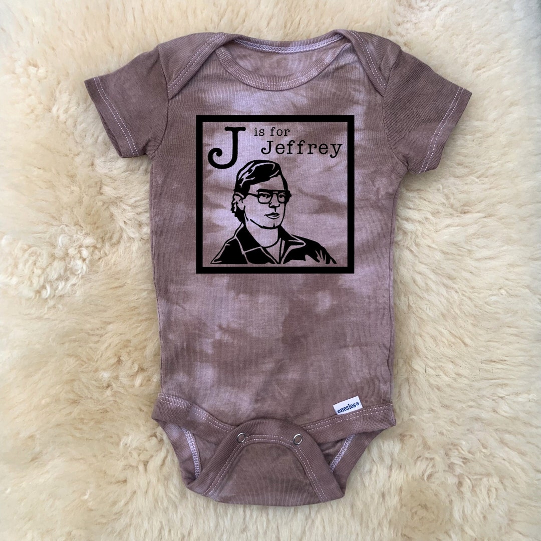 J is for Jeffrey Baby Onesies®, Serial Killer Funny Alphabet Bodysuit ...