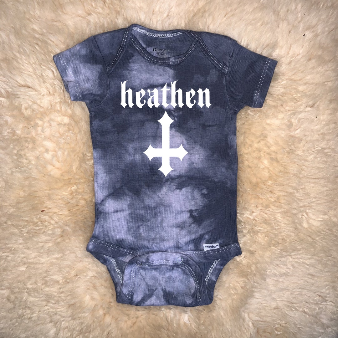 Heathen Onesie© by 101 Damnations Shop, Atheist Punk Emo Satanic Rude ...