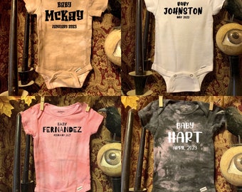 Gothic Baby Announcement - Etsy