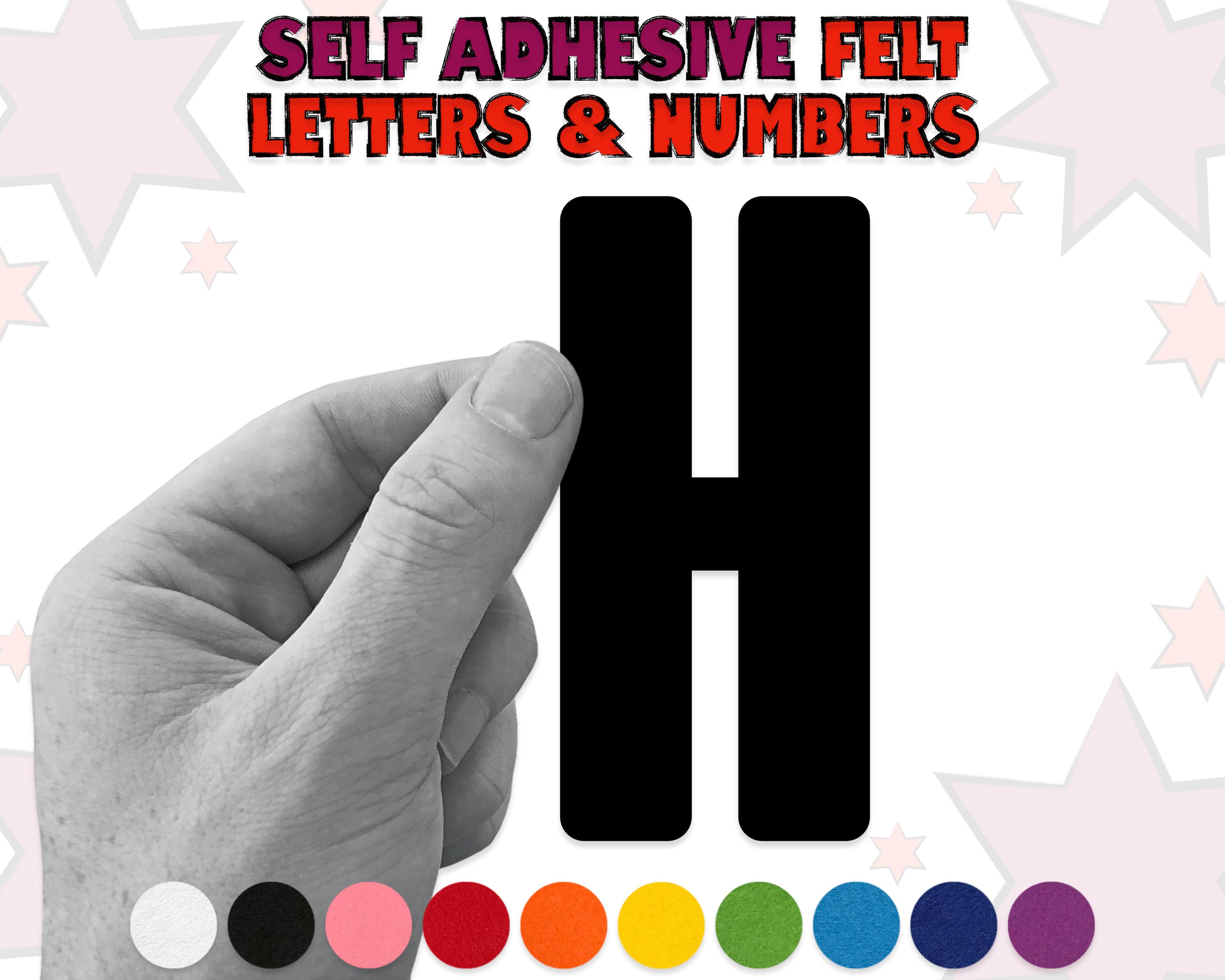 Rounded Font Self Adhesive Felt Lettering | Pick Your Letters & Numbers ...
