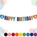 Custom Age HAPPY BIRTHDAY Banner | Personalised Bunting | 15cm Felt ...