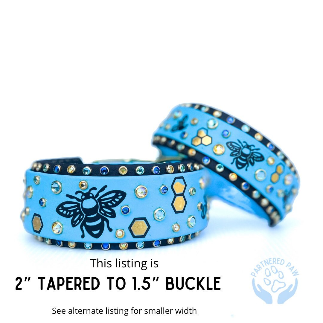 2" Bumble Bee Jubilee Waterproof Biothane Dog Collar - Etsy