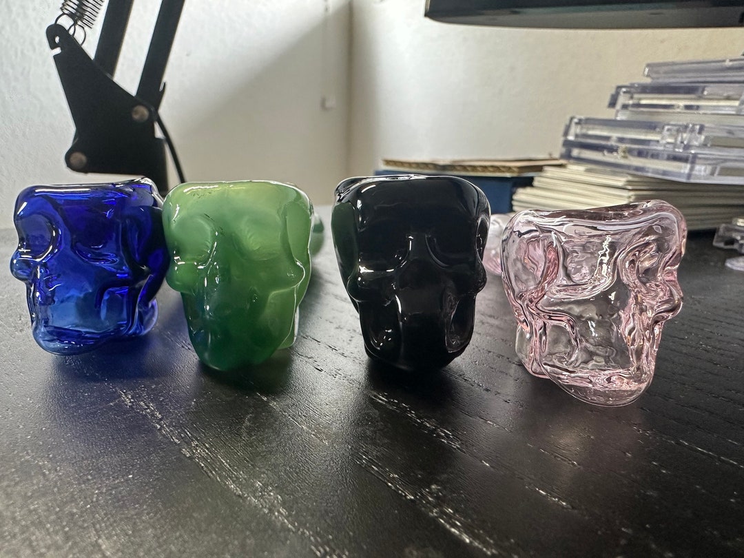 Skull Glass Hand Pipe Skull Pipe - Etsy