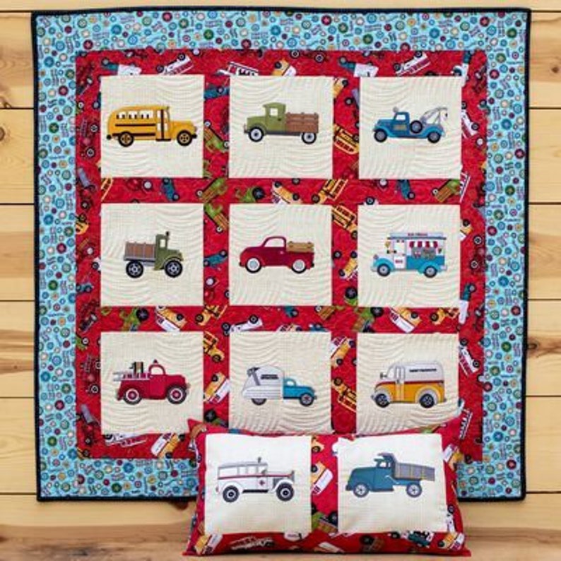 Trucks Embroidery Design and Pattern - Etsy