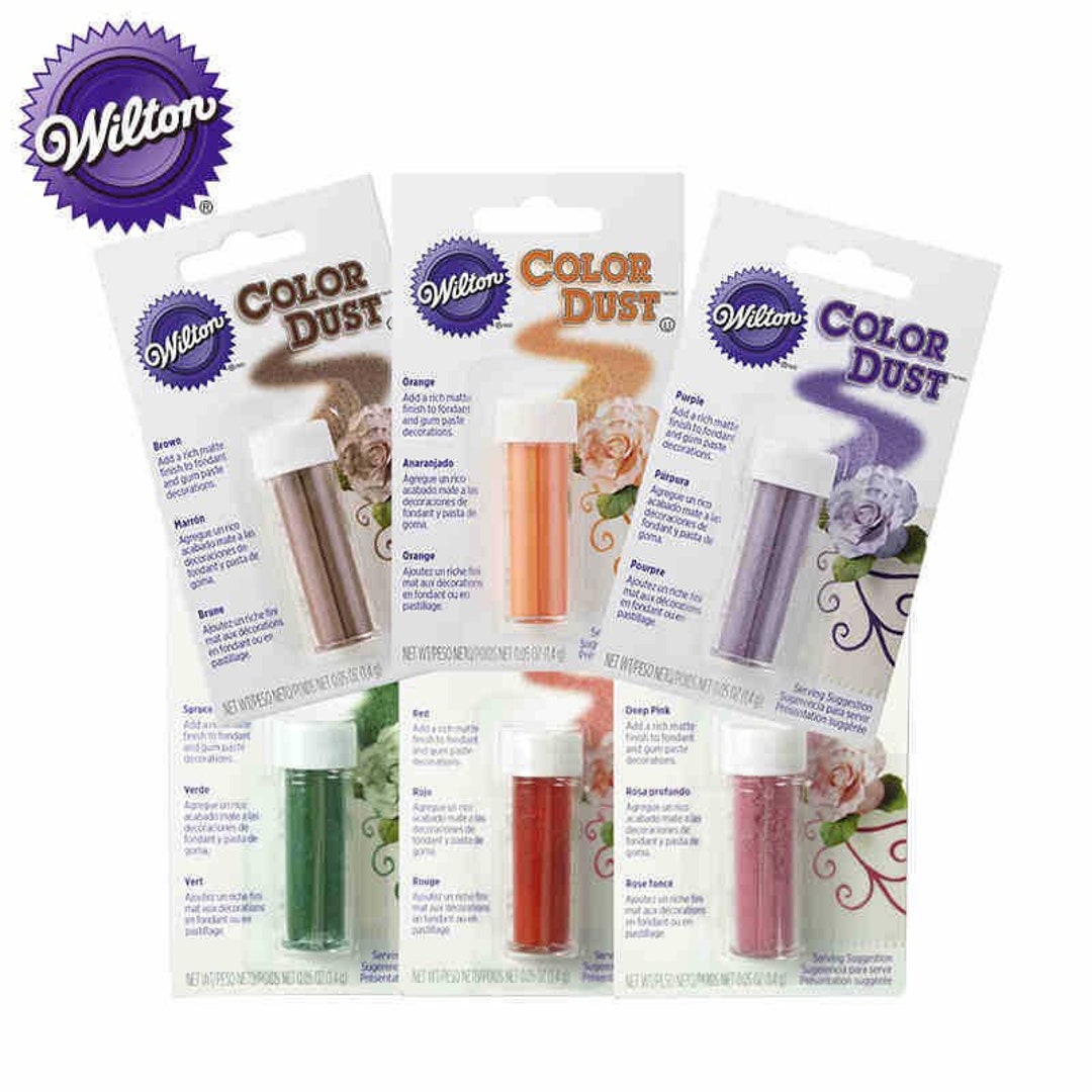 Wilton COLOR DUST Colour Fondant Gum Paste Icing Food - Etsy