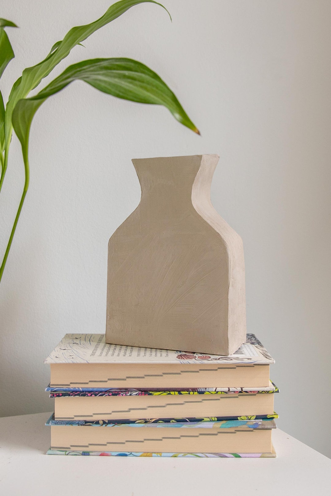 Curvy Vase From Slab Pottery - Tutorial & Templates From Start to ...