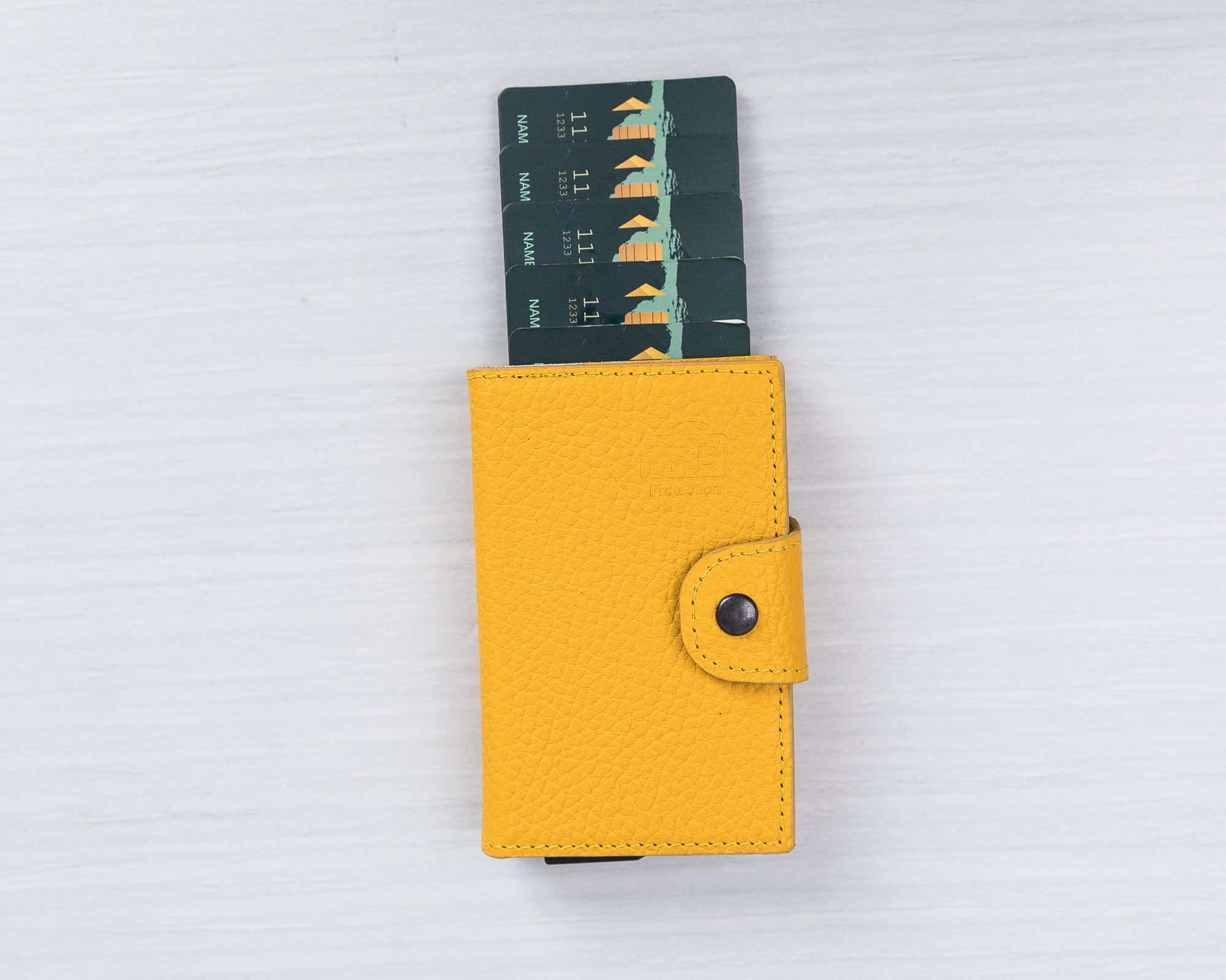 Personalized Leather Pop up Mechanic Wallet & Card Holder - Etsy