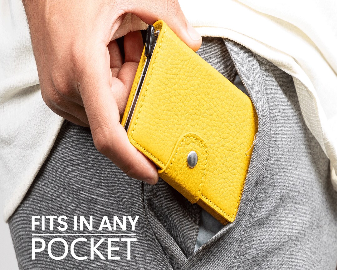 Personalized Leather Pop up Mechanic Wallet & Card Holder, RFID ...