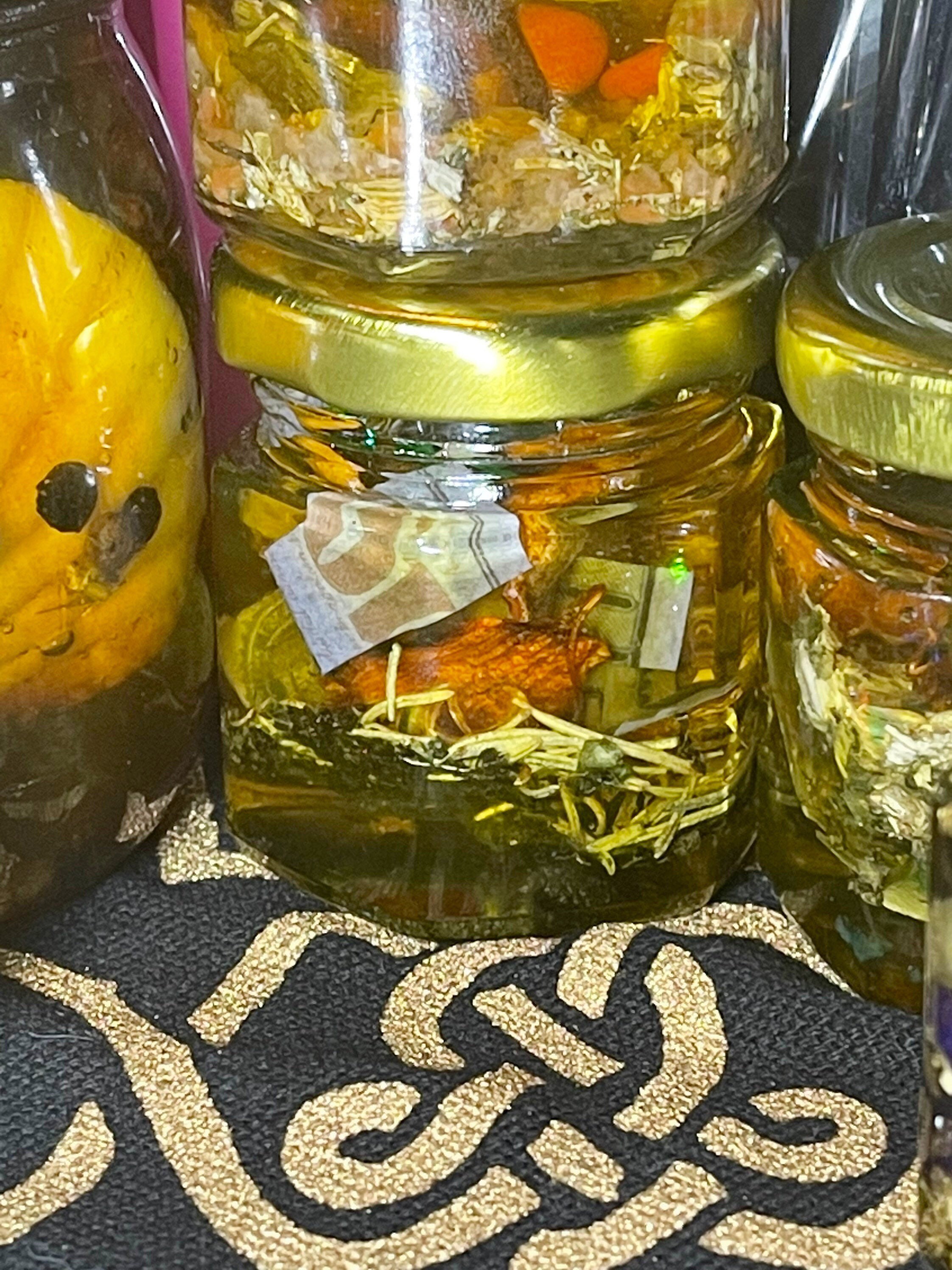 Money Jar Spell Honey Jar Kit Money Spell Kit Money Candle - Etsy