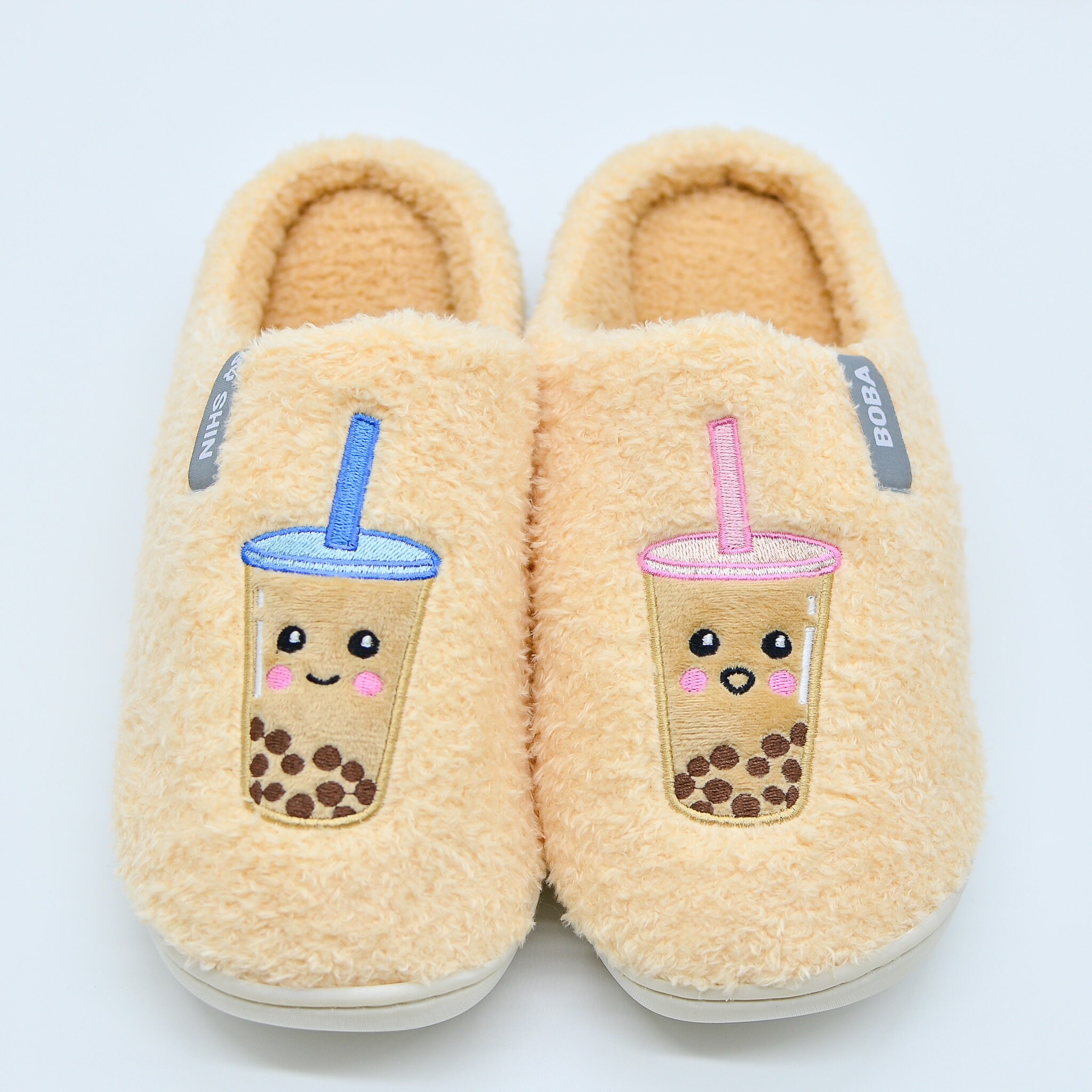 Fluffy Bubble Tea Slippers - Etsy