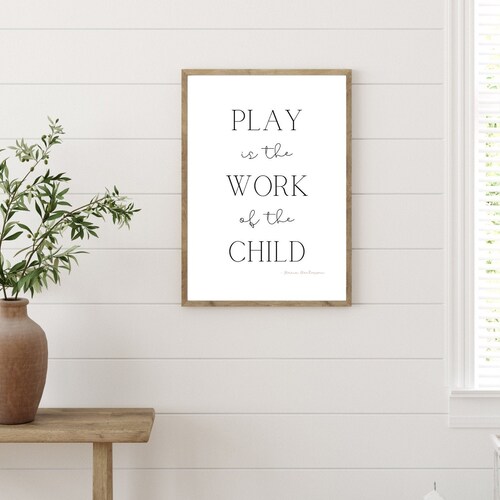 Minimalist Kids Wall Art Montessori Quote Print Classroom | Etsy