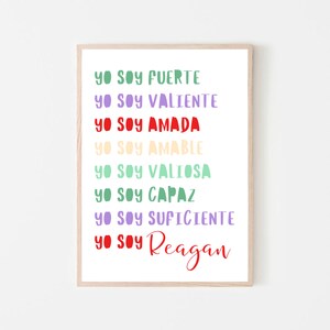 Digital Personalized yo Soy Poster for Kids Elsa frozen - Etsy